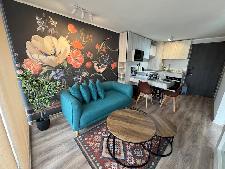 Moderno Y Cómodo Departamento Metro Parque Almagro - Santiago, Chile