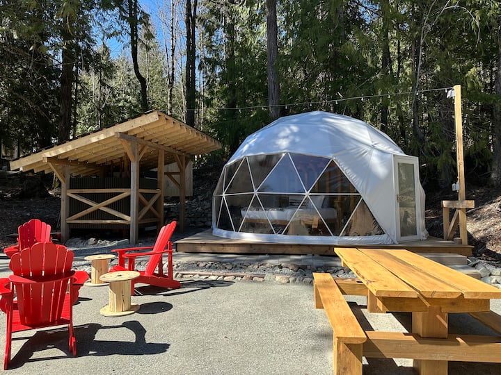 Stay Pemby - Geodome; Sauna & Cold Plunge - Pemberton