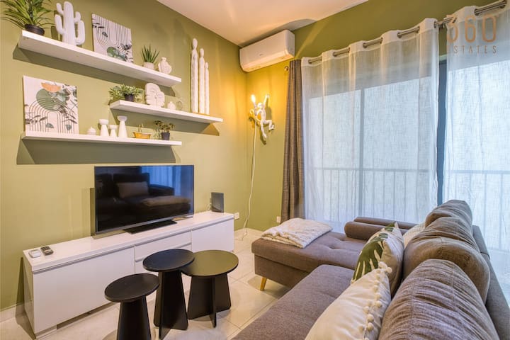 Cozy & Spacious 1br In Paceville W/wifi And Ac - Malte