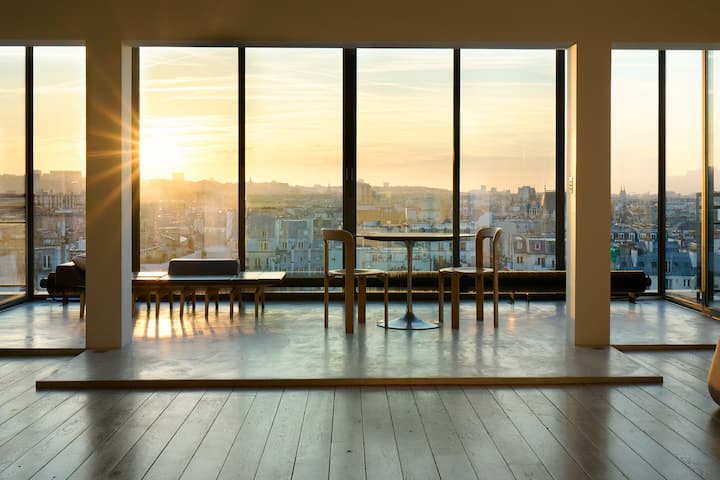 Penthouse Loft Avec Vue Panoramique - Paris Centre - Pigalle