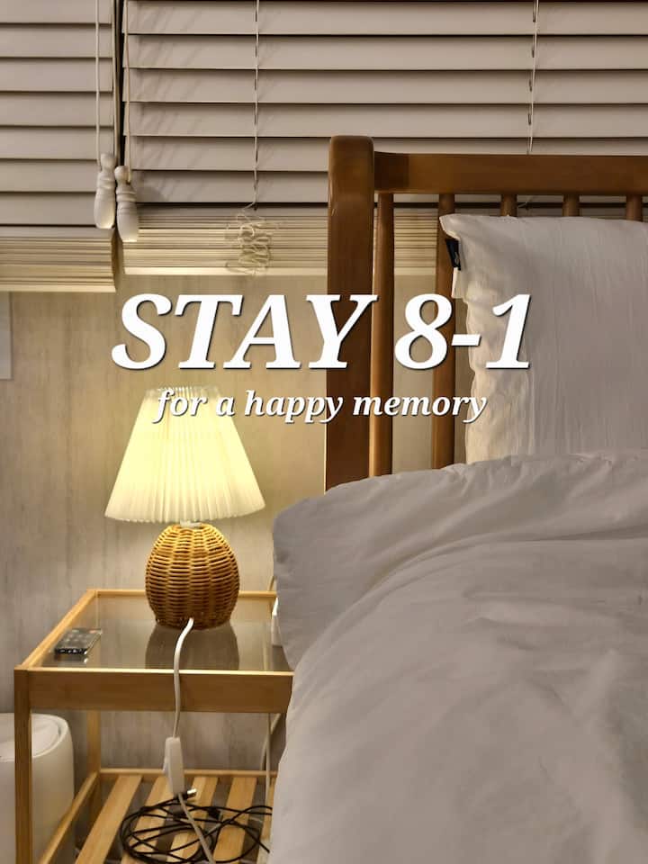 [오픈할인]Stay 8-1 건국대•성수•잠실/방2침대3/넓은거실/4인~최대7인/#미스터멘션 - Seoul