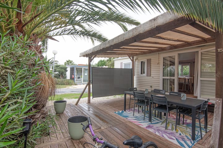 Mobil-home 6 Personnes Avec Piscine - Argelès-sur-Mer