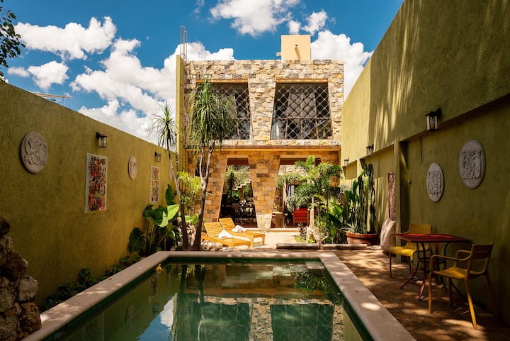 Majikal Casa Uxmal, Templo Maya, Corazón De Mérida - Mérida