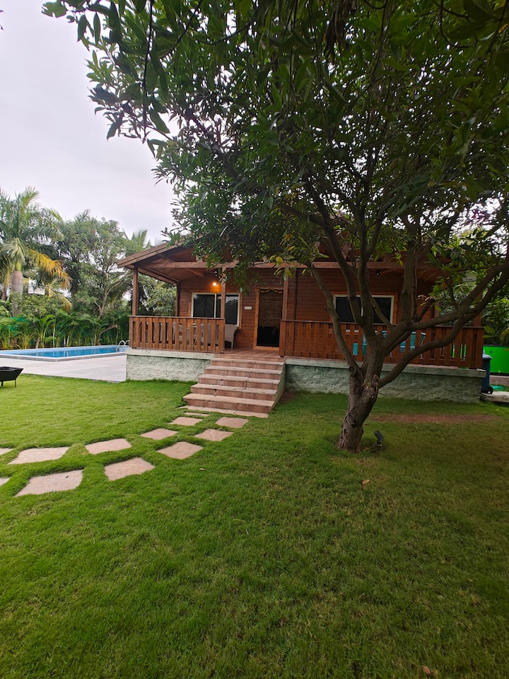"Ashwam" A Beautiful Wooden Farmstay - Hyderabad