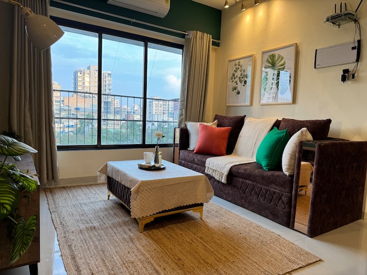 Dream 1bhk 10 Mins To Sea City View Tv Wifi Clean - Mumbai
