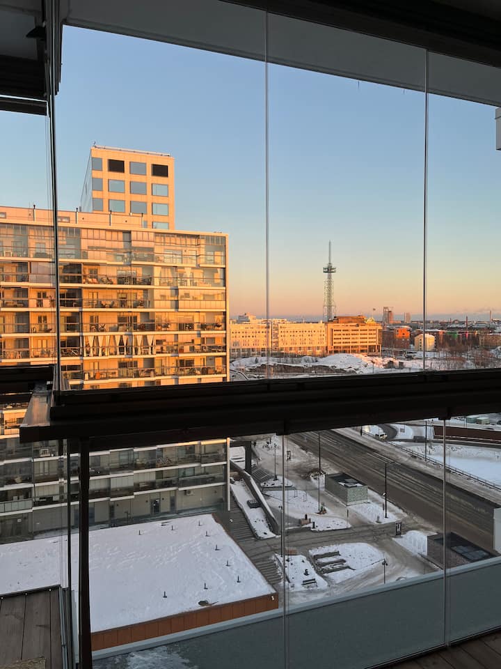 Modern 1br 9th Floor Apartment - Helsinki
