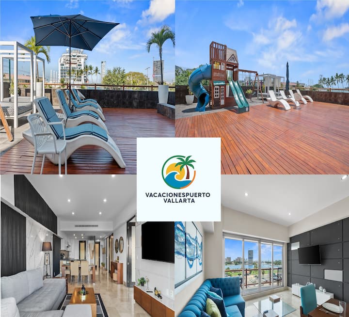 4-bdr Ocean-view, Pool, Casino, 2 Suites, Shuttle - Puerto Vallarta