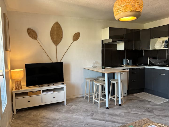 Appartement 2 Pièces, Vue Mer Avec Une Chambre - Carqueiranne