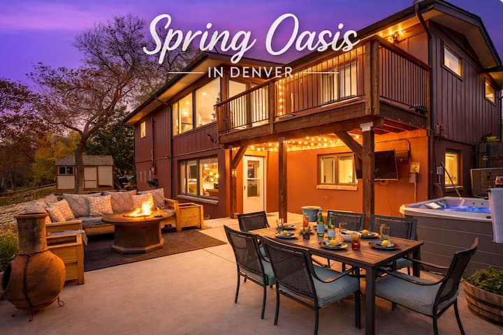 Spring Oasis: Hot Tub, Disc Golf, Arcade W/views - Wheat Ridge, CO