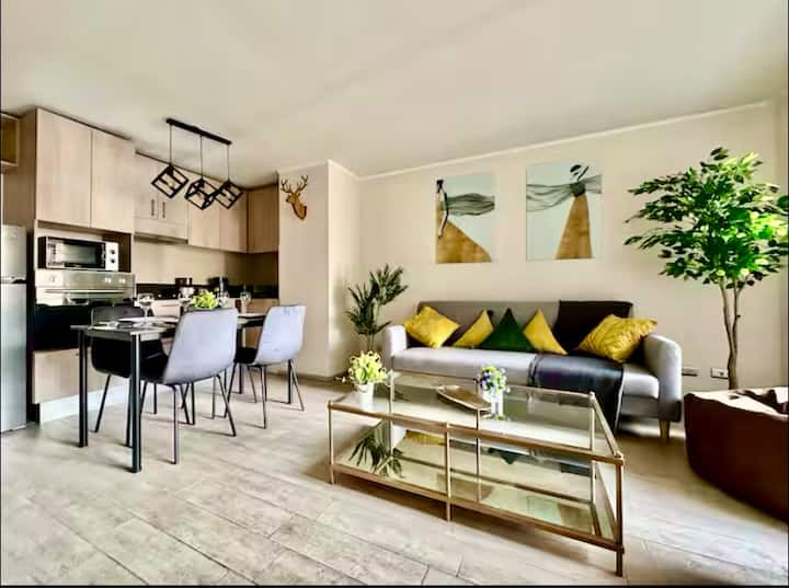 Moderno, Ubicación Privilegiada, Metro, Piscina. - Santiago