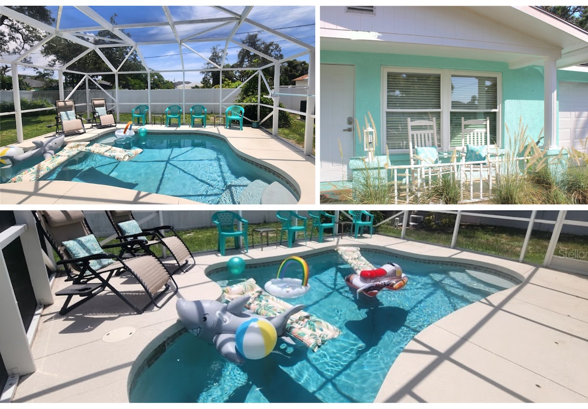 Familienfreundliche beheizte Pool-Strandvilla - Airbnb