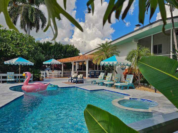 • The Bird • 2 Blocks To Beach-heated Pool-hot Tub - Fort Lauderdale