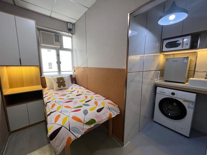 尖沙咀地铁口｜带厨房洗衣机单人套房｜交通便利 - Hong Kong