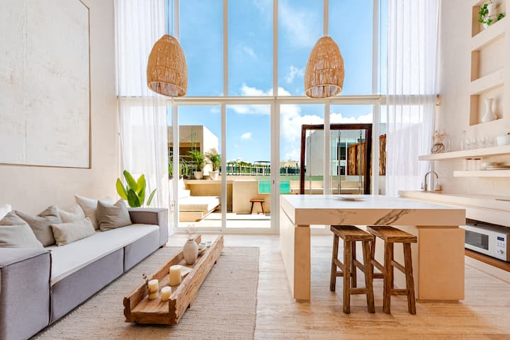 Loft Diseño Unico & Alberca Privada En La Jungla - Mexico