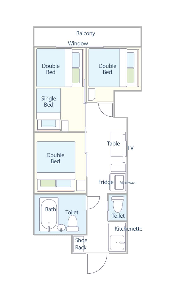 Shinjuku/jr Yamanote Line 1 Min/3 Bdr *English Ok* - Shinjuku City