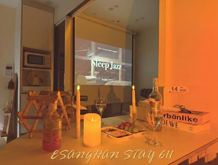 Stay611 L 와인이벤트+후기업ㅣ감성빔 Pjt(닌텐도80종)ㅣ수원시청역 5분 L 주차O - 원천동