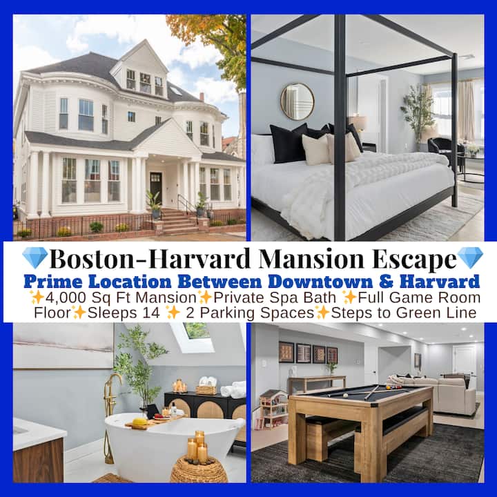 Boston-harvard Mansion Escape| Huge Gameroom & Spa - Aéroport de Boston Logan (BOS)