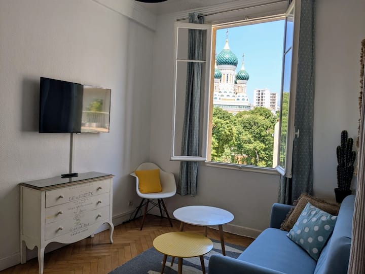 Joli T1 Bis Central, Tout éQuipé & Proche Gare - ibis budget Nice Californie Lenval