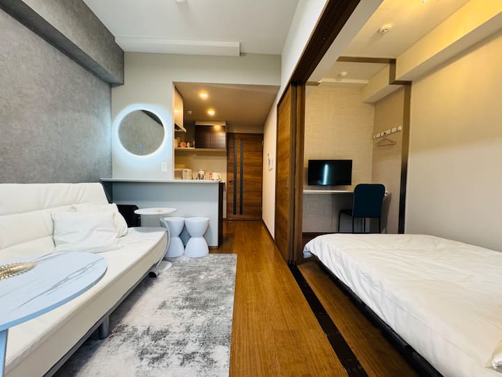 New！ Luxurysweet博多駅南51 ・最大4人、ペット可、博多駅車で5分・新築 - Fukuoka