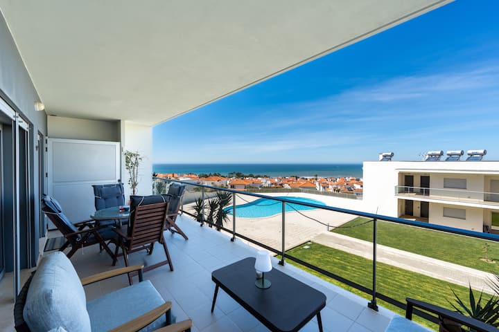 Sunset Muralha - Private Condominium Pool & Tennis - Nazaré