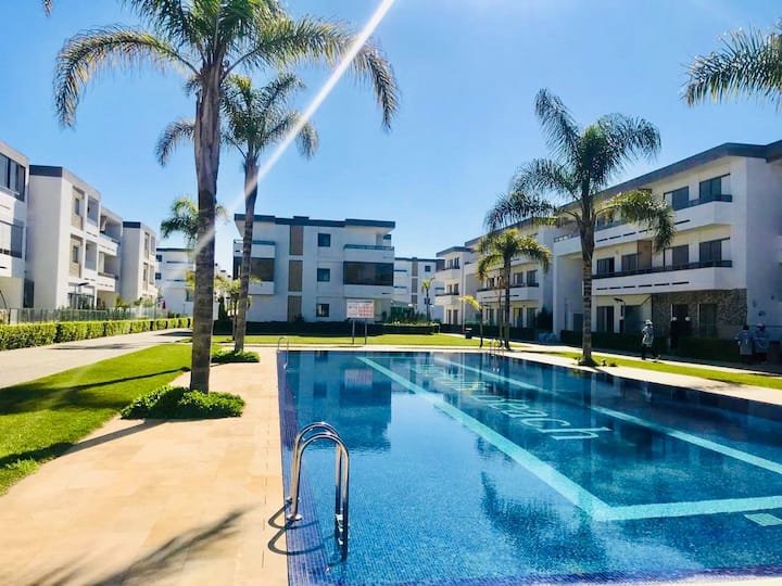 Superbe Appartement à Marbella Beach Avec Piscine - Mohammédia