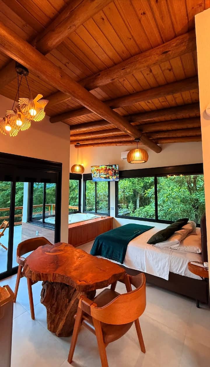 Chalé Com Piscina, Banheira, Churrasqueira, Centro - Santo Amaro da Imperatriz