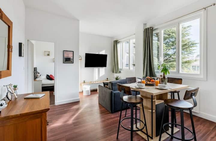 T2 Moderne 44m² Villeurbanne · Part-dieu 10 Min - Lyon