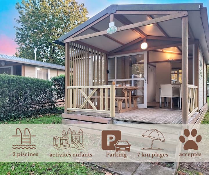 P'tit Kabana 2, Chalet Dans Camping 4*, Piscines - Saint-Hilaire-de-Riez