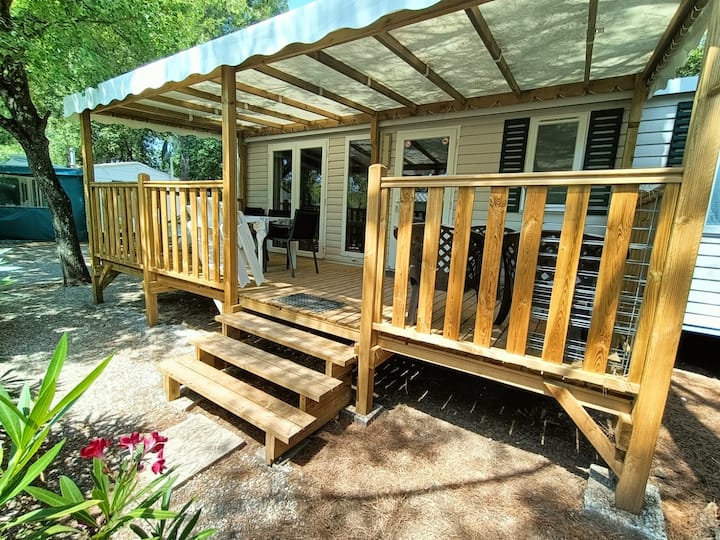 Mobilehome Chalet Camping Zee Frankrijk Te Huur - Roquebrune-sur-Argens