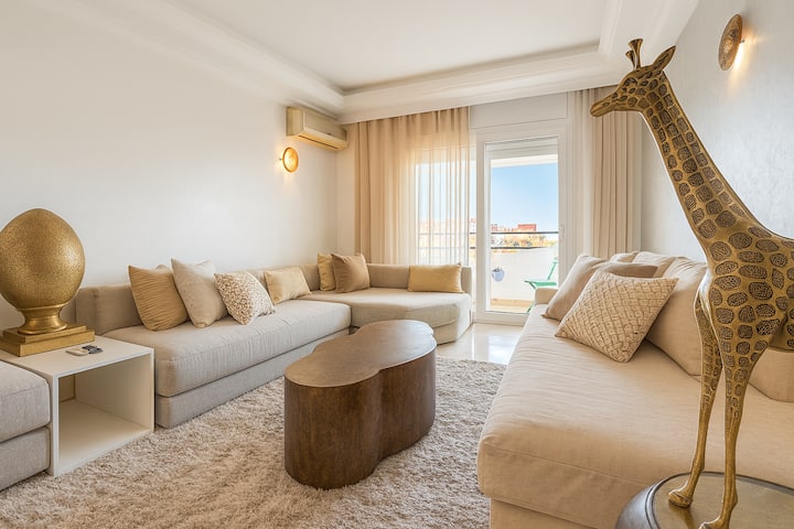 Luxe Architectural 2ch | Piscine, Jardin Et Plage - Mohammédia