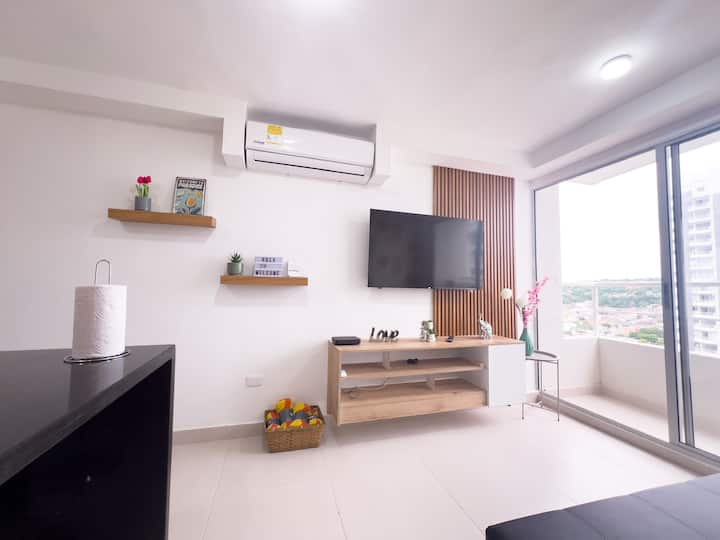 Apt Familiar 3 Hab 2 Baños Con Ac - Cartagena