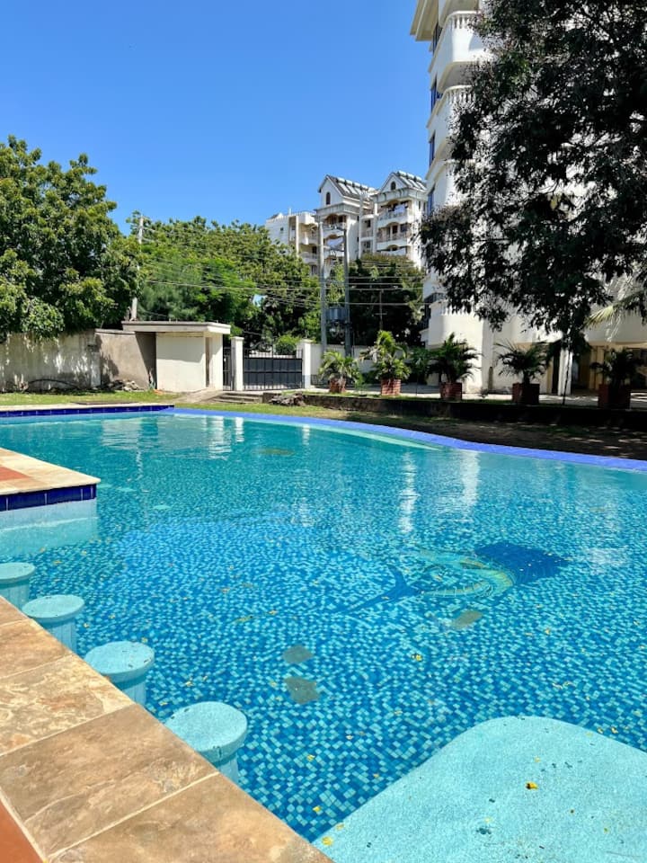 Nyali 3 Br Apartment With Pool, Ac, Wifi, Tv - Mombasa