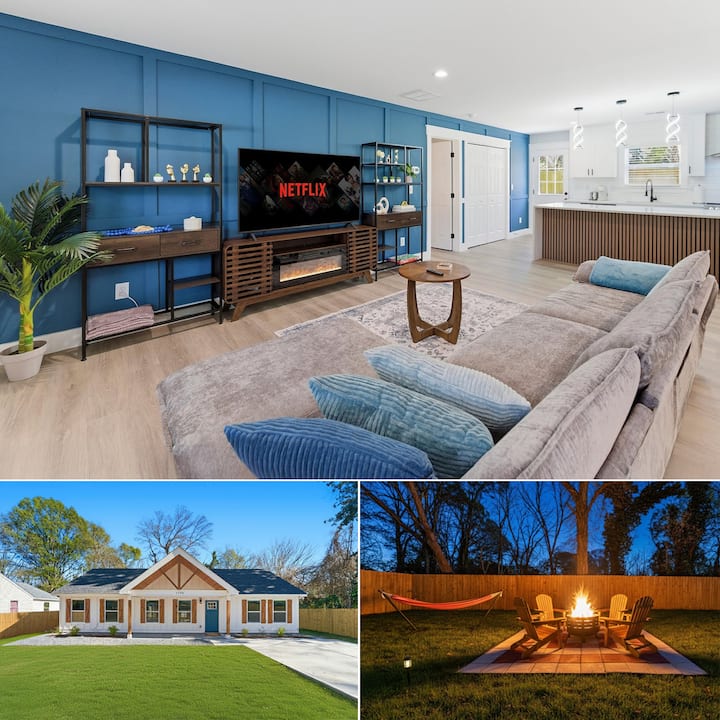 Modern 3br Luxury Home W/ Firepit Near Braves Park - Marietta, GA