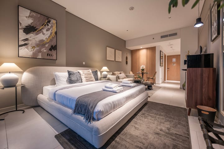 Luxury Studio| Marquise Square | Burj Khalifa View - Dubái