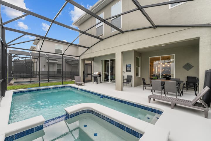 Disneyvilla 6 Bd, Club/water Park/pool/spa And Bbq - Kissimmee