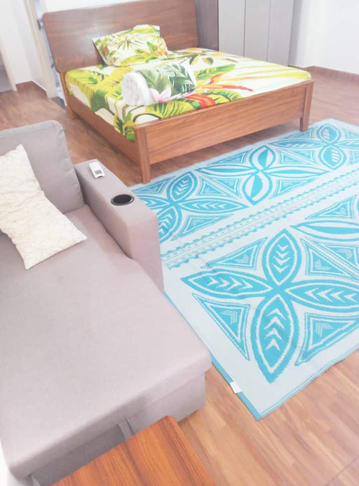 Single Bed Fully Furnished Aircon Apartment - Apia