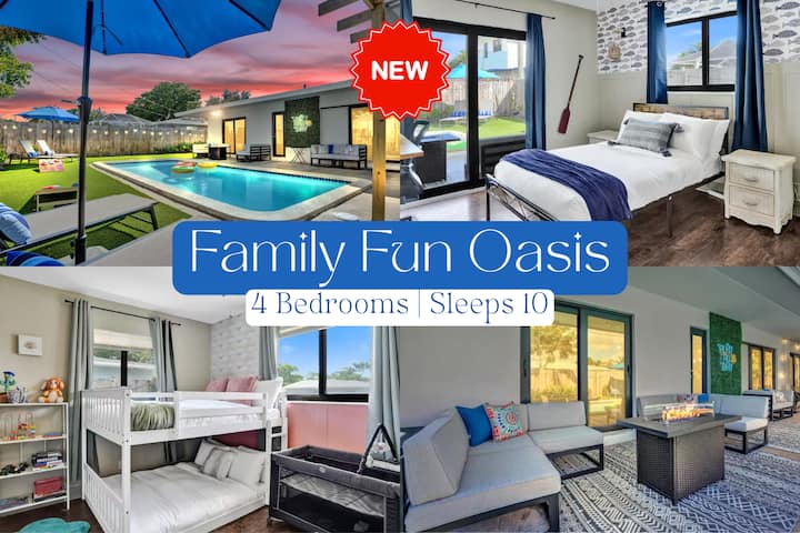 *New Pompano Family Oasis: Pool, Fire, Near Beach - Pompano Beach, FL