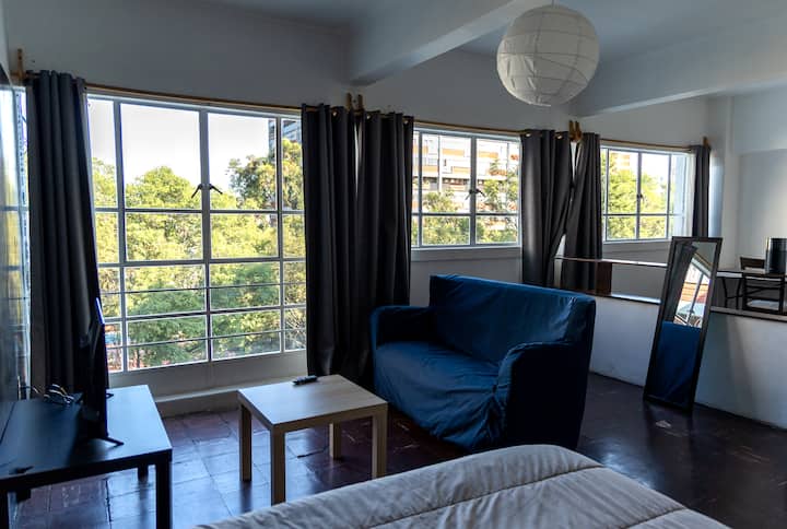 Loft Con Luz Y Vista, A 3 Min Del 20 De Noviembre - Mexico City