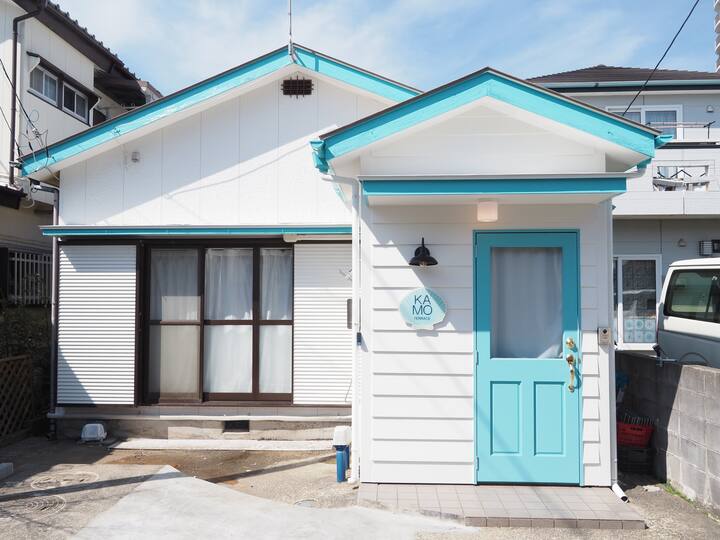 30s To Beach｜white & Blue Loft - Kamogawa