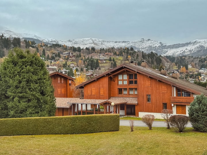 Grand Studio Avec Cabine, Balcon Et Vue à Megève - 메줴브