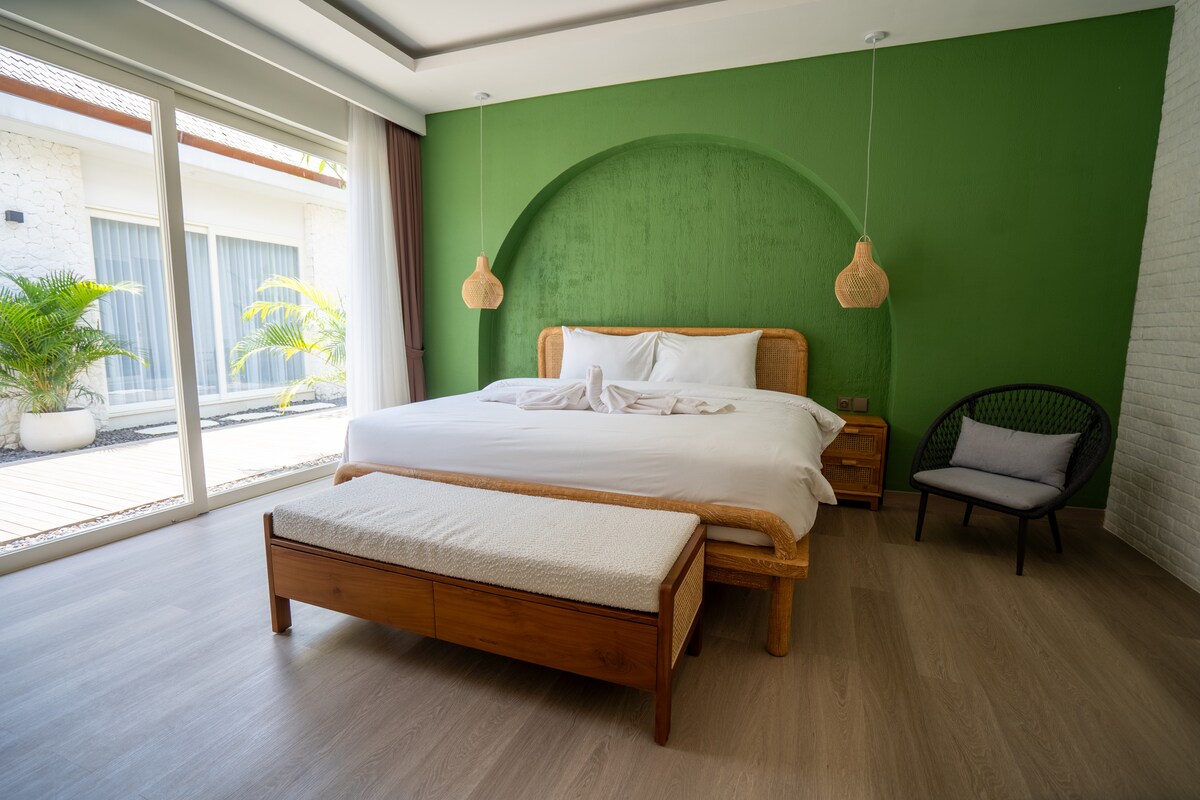 [8]Villa Boho-Chic de 2 dormitorios frente a la playa con jacuzzi ...