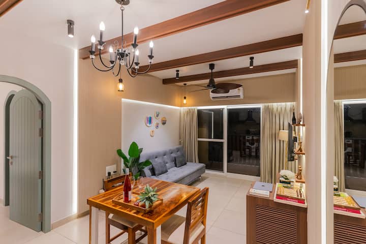 Kai Vista | 1br In Siolim |Serviced|pool | Steam - Goa