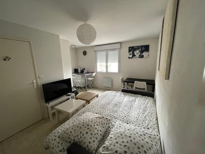 Studio 20m2 Stationnement Gratuit Wifi Rueproudhon - Gare de Clermont-Ferrand
