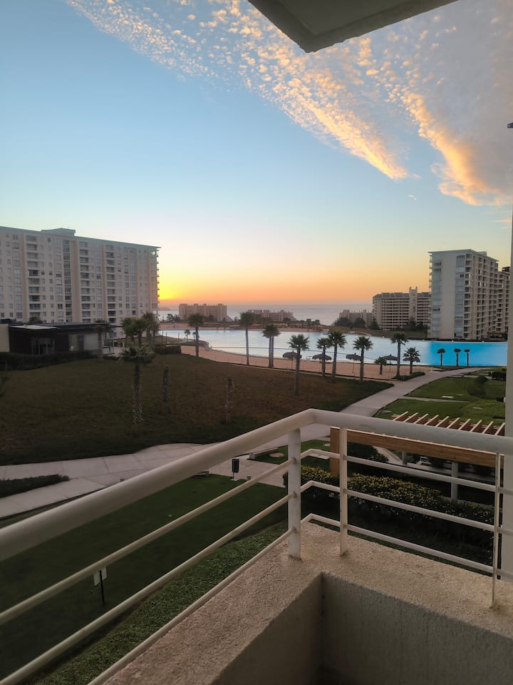 Excelente Departamento En Laguna Bahía Algarrobo - Algarrobo