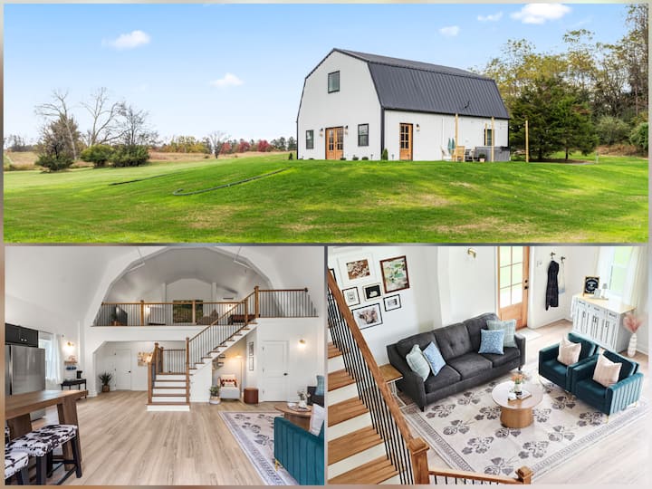 New Barn House 1 Br + Big Loft On 3 Serene Acres - États-Unis