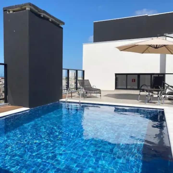 Apê Aconchegante No Térreo E Piscina No Terraço - Matinhos