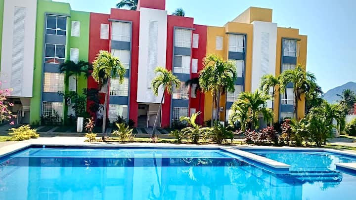 Depa Con Alberca Cerca De Punta Diamante - Acapulco