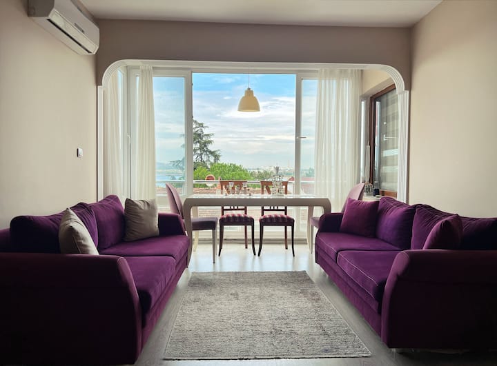 Deniz Manzaralı, Güvenlikli Site İçInde Cozy Daire - Gebze