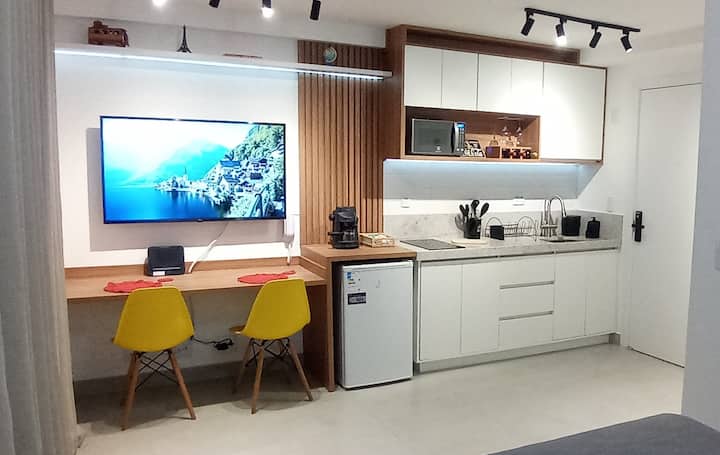 560m Da Ufjf | Ar Cond., Garagem, Varanda, Wi-fi - Juiz de Fora