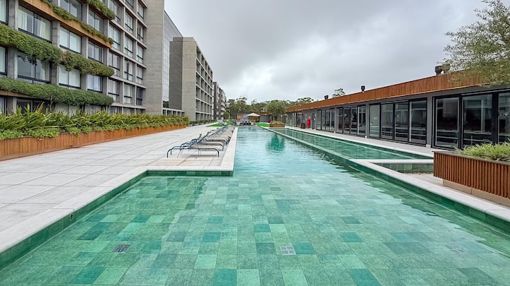 Resort C/ Piscina Térmica, Academia, Brinquedoteca - Xangri-Lá